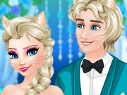 Elsa Change to Cat Queen Wedding - ColorGirlGames.com
