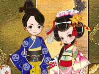 Japanese King And Queen - ColorGirlGames.com
